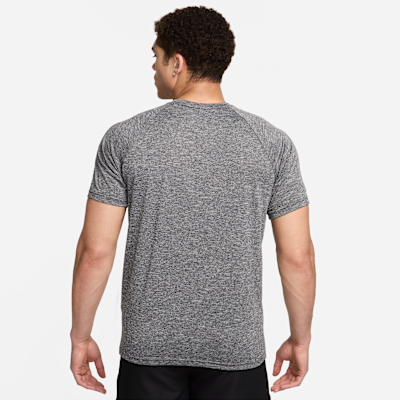 Nike Men's Heathered Short-Sleeve Hydroguard Swim Shirt. Nike.com
